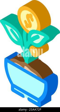 Prosperity Success Life Color Icon Vektor. Lebenszeichen Wohlstand ...