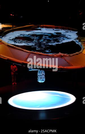 Die Orbital Space Station (OSS) Hope stellt im Museum of the Future im ...