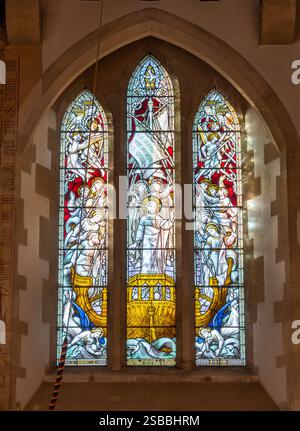St. Peter's Church in Hascombe Village in Surrey Hills AONB, England ...