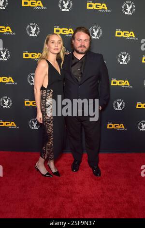 Mona Fastvold und Brady Corbet bei der Verleihung der 77. DGA Awards ...