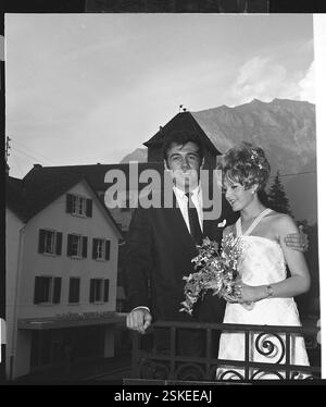 Mäni Weber Ziviltrauung mit Irene Monigatti in Maienfeld 1968#Mäni ...