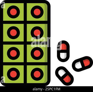 Medikensymbol-Vektor, gefülltes flaches Zeichen, solides Piktogramm ...