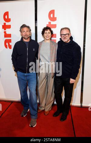 Samuel Finzi und Nina Kunzendorf - Gaesteankunft zum ARD Blue Hour ...