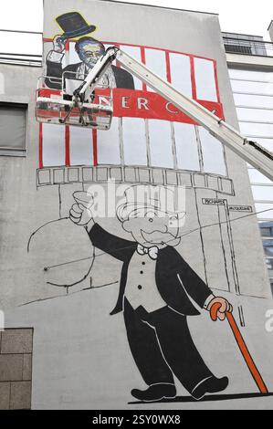 Wien, Österreich. Februar 2025. Alec Monopoly schafft eine Hommage an ...