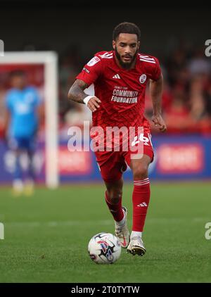 Jay Williams von Crawley Town während des Spiels der EFL League Two ...