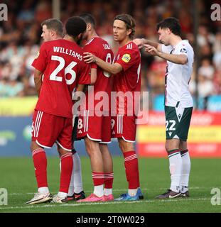 Jay Williams von Crawley Town während des Spiels der EFL League Two ...