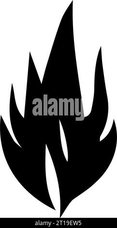 Eine Reihe von Piktogrammen zeigt Symbole zum Thema Feuer. Das Bild ...