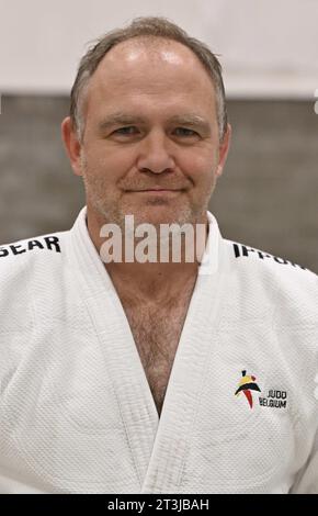 Belgischer Judo-Trainer Koen Sleeckx, belgischer Matthias Casse ...