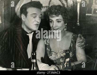 Der dänische Schauspieler Peter Malberg und die Schauspielerin ELGA ...