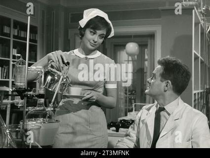 Die dänische Schauspielerin Malene Schwartz und der Schauspieler Preben Uglebjerg in dem Film ...