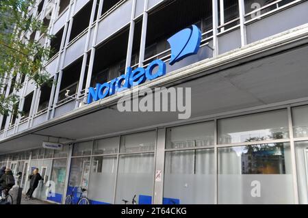 Kopenhagen, Dänemark /08. November 2023/Niederlassung der Nordea Bank ...