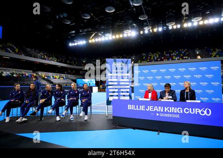 Sandi Procter, Anne Lasserre und Asa Hedin während der Play-off ...