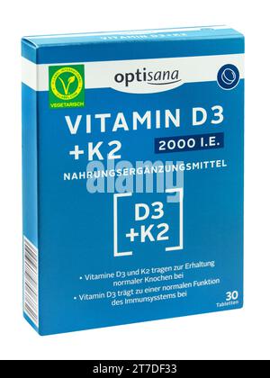 Optisana Vitamin D3 und K2 Nahrungsergänzungsmittel vegan ...