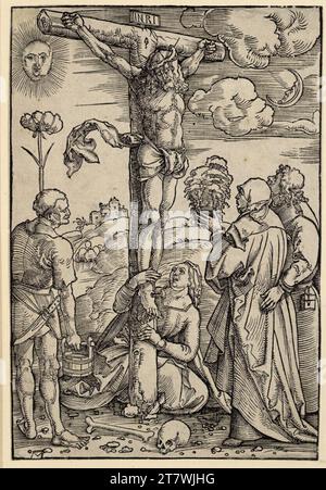 Christus am Kreuz, Maria Magdalena umarmt das Kreuz, Louis de Deyster ...