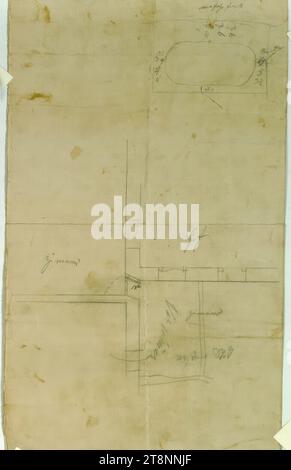 Wien I, Bösendorferstraße 13, Palais Lützow, Eckkastel mit Wappen, Grundrisse und Erhebungen ...