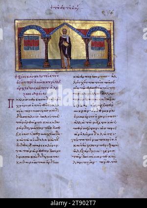 Das Manuskript enthält die Biographien von Heiligen, denen die Kirche ...