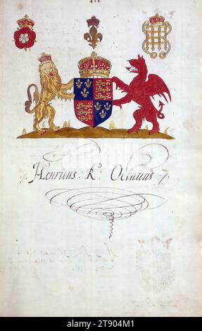 Buch der englischen Heraldik, Wappen von Henricus Secundus, dieses Buch der englischen Heraldik ...