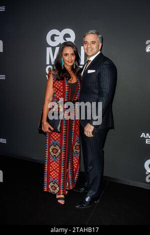 Sawsan Chebli mit Ehemann Nizar Maarouf bei der 25. Verleihung der GQ ...