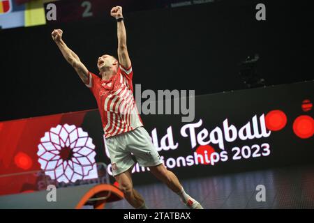 Bangkok, Thailand. Dezember 2023. Rafaella Fontes Gimenez feiert nach ...