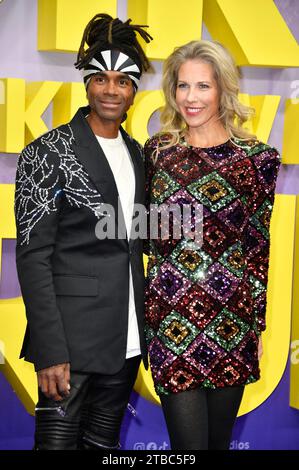 Fabrice Morvan mit Partnerin Tessa van der Steen bei der Premiere des ...