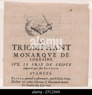 Le Combat (der Kampf), aus Le Combat a la Barrière im Palast von Nancy ...