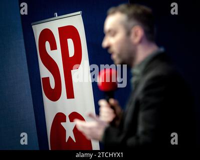 DER HAAG-SP-Parteichef Jimmy Dijk während der Bekanntgabe seines neuen ...