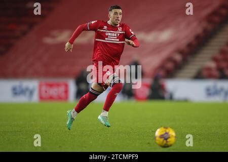 Sam Greenwood von Middlesbrough in Aktion mit Torhüter Vaclav Hladky ...