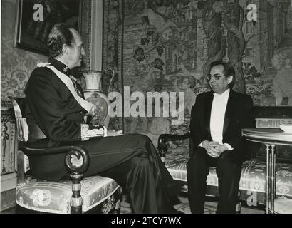 Madrid, 20.02.1986. Zeremonie im Königspalast, bei der König Juan ...