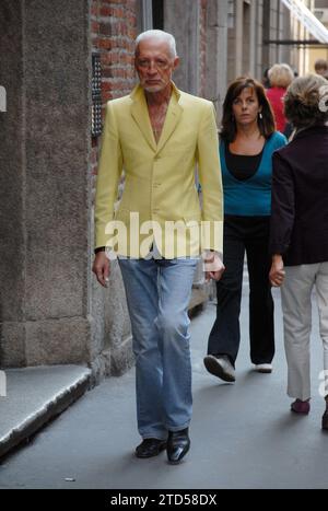 Mailand, 16-12-2023 Lorenzo Riva der berühmte Stylist starb heute im ...