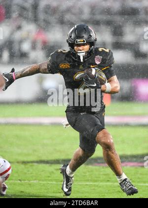 16. Dezember 2023: Nick Ross (4) feiert zusammen mit dem Appalachian ...