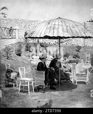07/31/1918. Der Sommerurlaub der königlichen Familie. Ihre Majestät ...