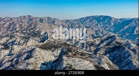 Peking, China. Dezember 2023. Dieses Luftbild, aufgenommen am 18 ...