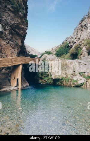 Kourtaliotiko-Schlucht, Wasserfall, Kreta, Griechenland, 23. Mai 2025 ...