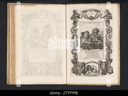 Zwei Zwerge für den Monat August 1720, Joost van Sassen, 1718 - 1720 ...