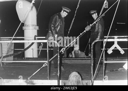 Radio Caroline Funkschiff im Hafen von Amsterdam, Captain Van der Kamp ...