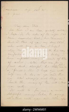 Brief an Elsie Maud Cownie, Philip Zilcken, 1905 Brief die Haager Tinte ...