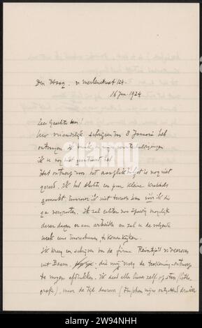 Brief an L. van den Broeke, Jan Toorop, 1917 Brief Nijmegen Pappe ...