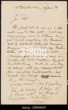 Brief an Jan Veth, Jac van Looij, 1906 Brief Soest (Utrecht) Papier ...