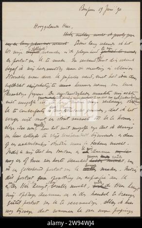 Brief an Abraham Kuyper, Jan Veth, nach 1897 Brief Amsterdam. Tinte ...