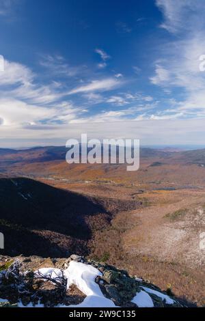 Blick vom Gipfel des Mount Flume in Lincoln, New Hampshire an einem ...