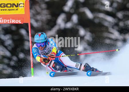 Thibault Favrot (FRA) tritt am 17. Dezember 2023 beim Audi FIS Alpine ...