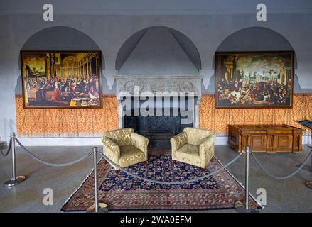 Schlesien Innenansicht Schloss Fürstenstein Zamek KsiÄÖÅ¼. Das Schloss ...