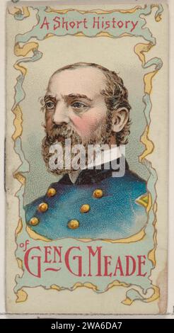 A Short History: General George Gordon Meade, aus der Geschichte der Generäle-Serie (N114) von W ...