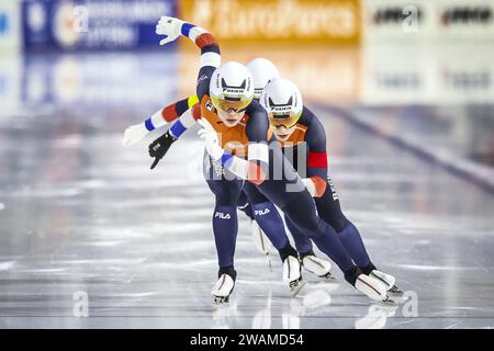 HEERENVEEN - Femke Kok, Marrit Fledderus, Antoinet Rijpma-de Jong ...