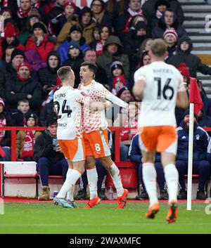 Blackpool's Albie Morgan beim Spiel der dritten Runde des Emirates FA ...