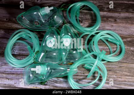 Sauerstoffmaske, eine Maske, die eine Methode zur Übertragung von ...