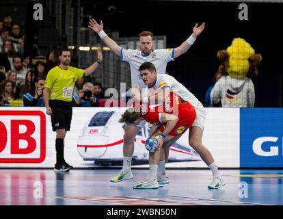 Mathias Gidsel aus Dänemark Tomas Piroch aus Tschechien MÜNCHEN - 13 ...