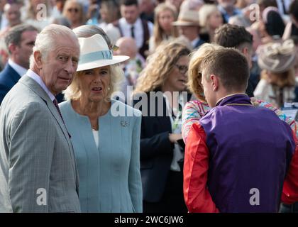 HM der König und HM die Königin auf der Doncaster Racecourse - St Leger ...