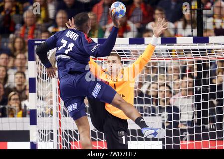 Dominik Kuzmanovic aus Kroatien während des EHF Euro 2024, Main Round ...