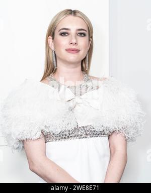 Emma Roberts attends the premiere of FX's "Feud: Capote Vs. The Swans ...